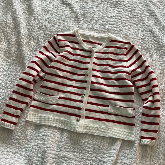Amazon | Sweaters | Coastal Preppy Red Cardigan | Poshmark